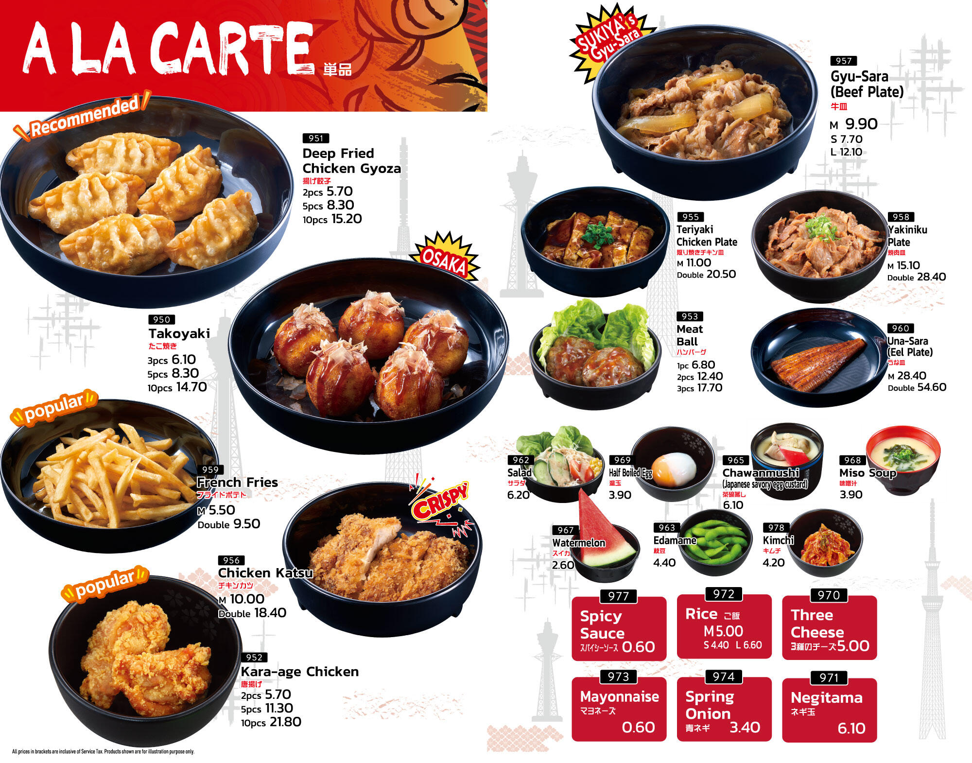 Sukiya Menu｜Sukiya Japanese Restaurant kl